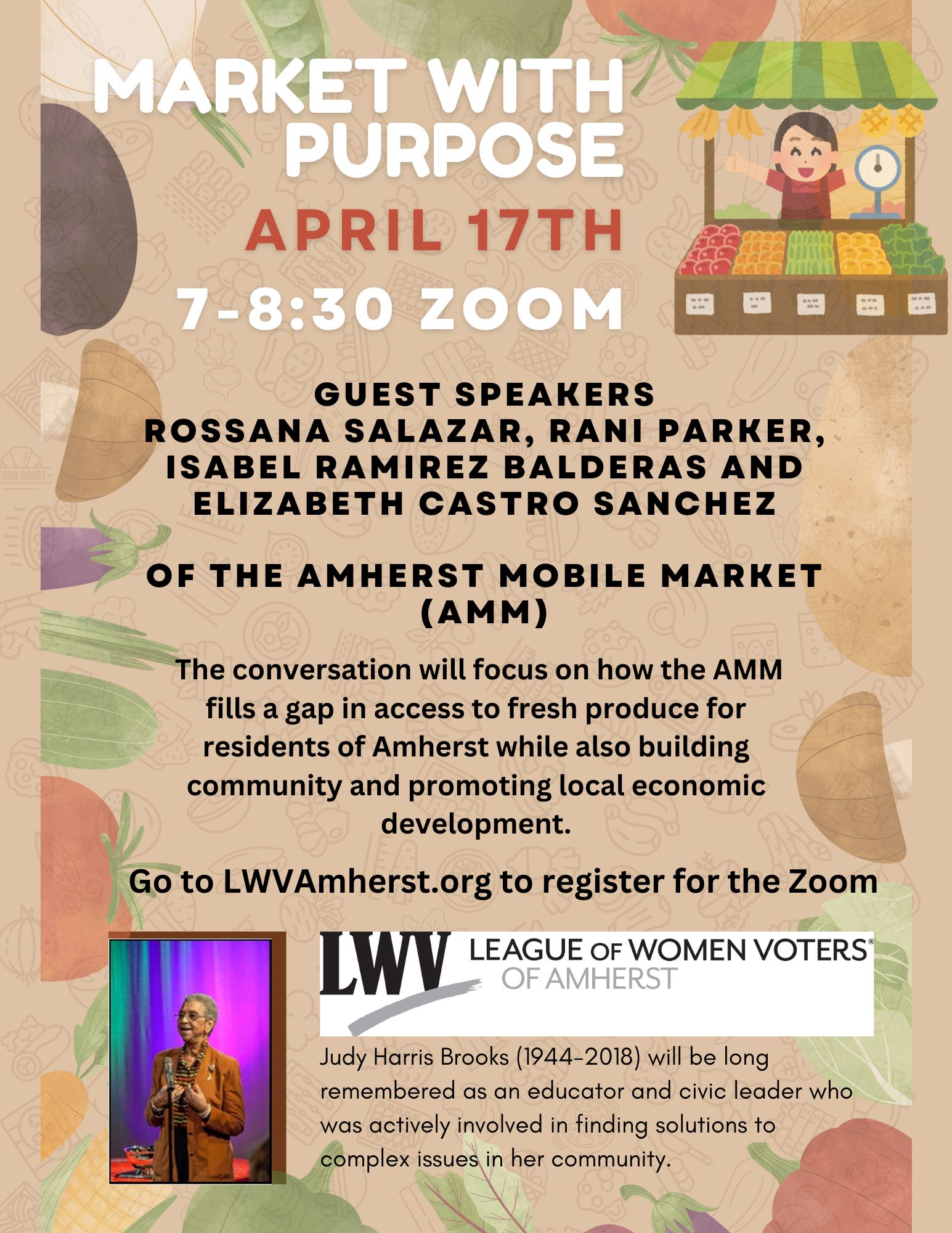 "Market With Purpose" Zoom Discussion by LWVA - Amherst Now