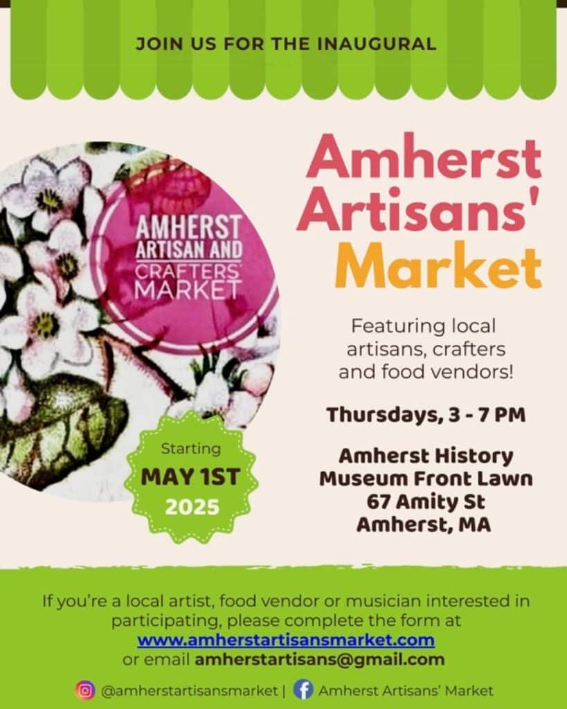 Amherst Artisans' Market Opens May 1 at the Strong House - Amherst Now