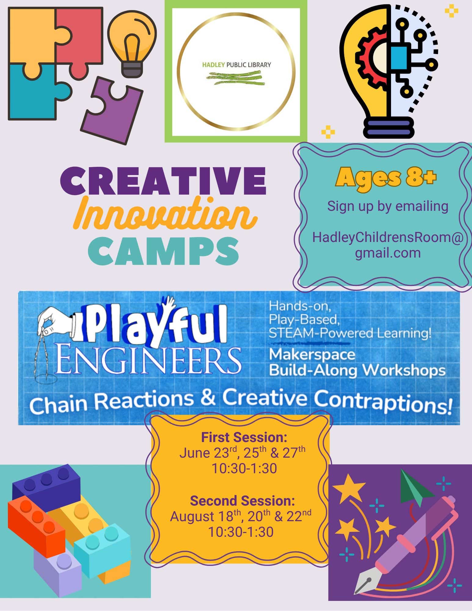 Free STEAM Camps at Hadley Library - Amherst Now
