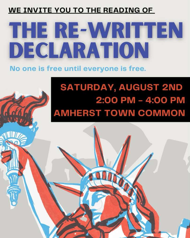 Reading of the Rewritten Declaration at Amherst Town Common - Amherst Now