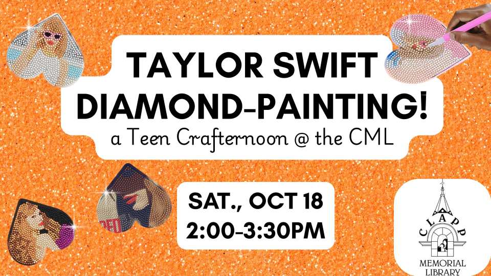 Taylor Swift Diamond-Painting at Clapp Memorial Library - Amherst Now