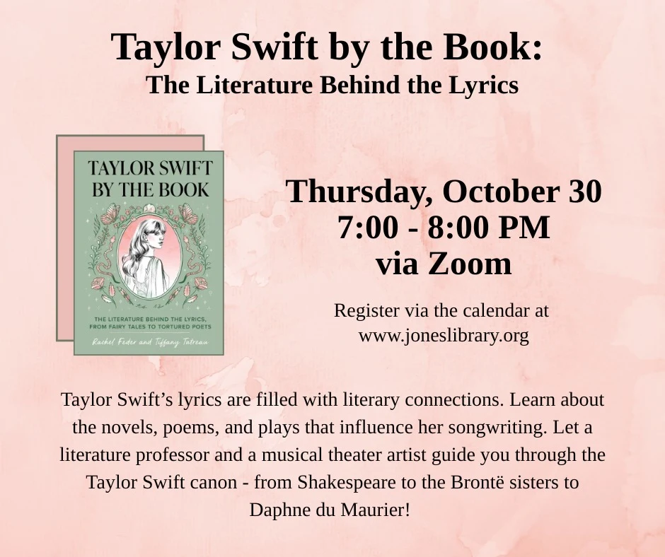 Taylor Swift by the Book: Virtual Literature Talk - Amherst Now