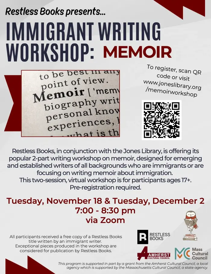 Immigrant Writing Workshop: Memoir - Amherst Now
