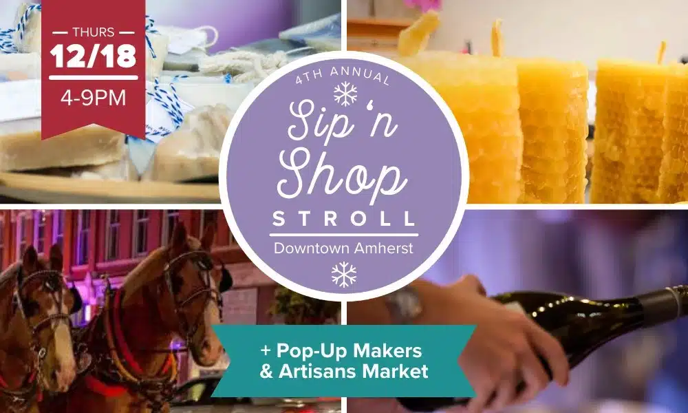 Sip n Shop Stroll in Downtown Amherst - Amherst Now