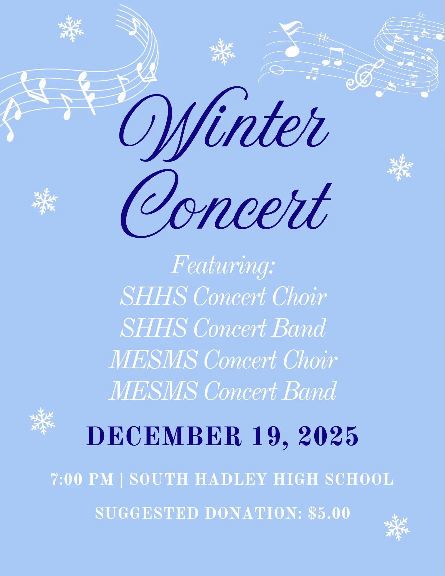 Winter Concert at South Hadley High School - Amherst Now