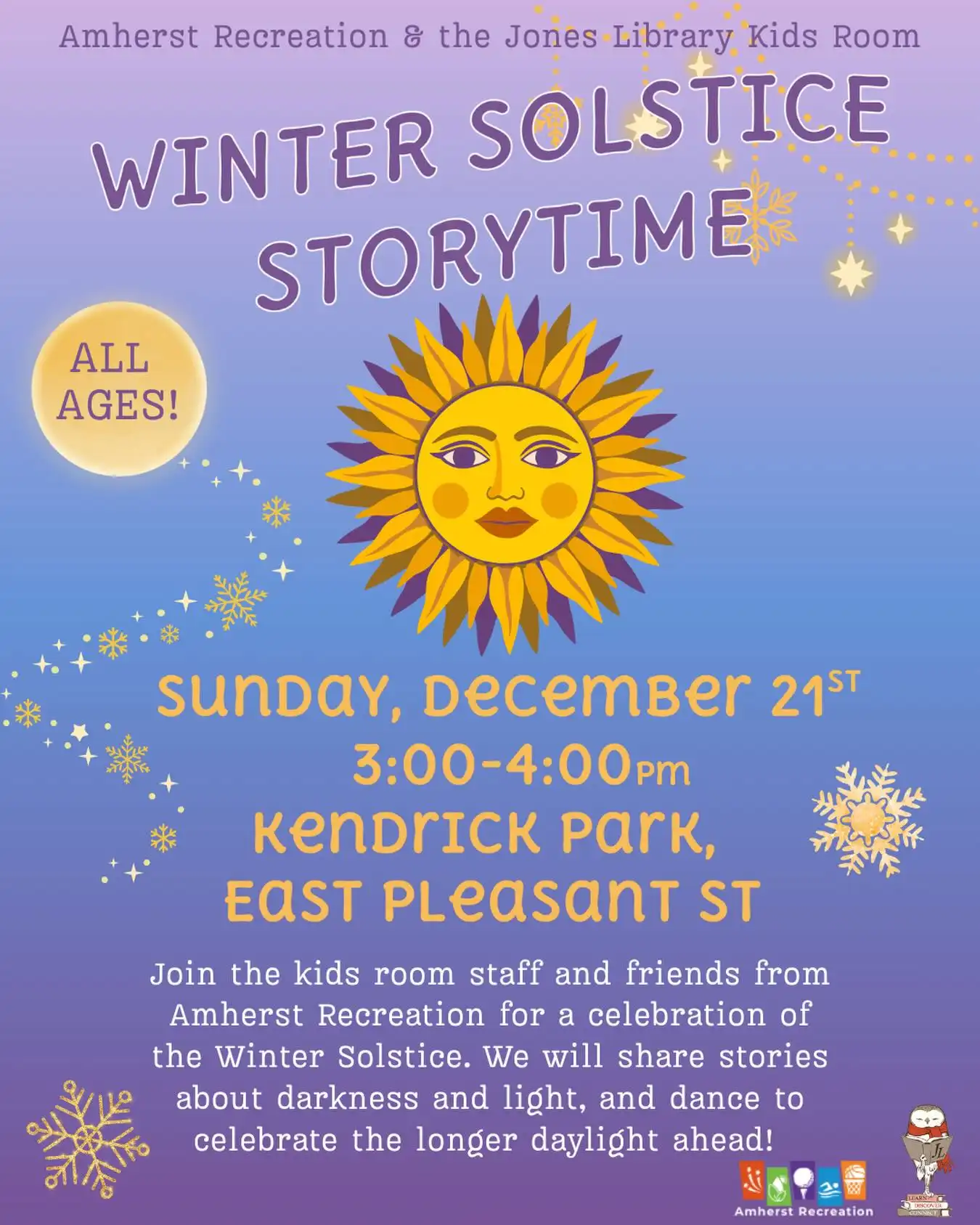 Winter Solstice Storytime at Kendrick Park - Amherst Now